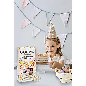 Godiva Chocolate Birthday Cake Truffles – Cake Flavored Gourmet Chocolate For All – For Any Birthday Celebration – Pack of 3.6 oz. Packed by GOLD LABELED