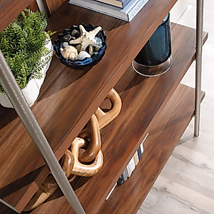 Sauder Vista Key Bookcase/Book Shelf, Blaze Acacia Finish