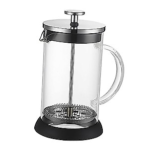 CONGARTENO 1pc Fashion Coffee Pot Manual Espresso Machines Tea Strainer Press Tea Maker Tea Brewer Pot Espresso Maker Press Coffee Machine Manual Espresso Press Coffee Filtration Teapot Black