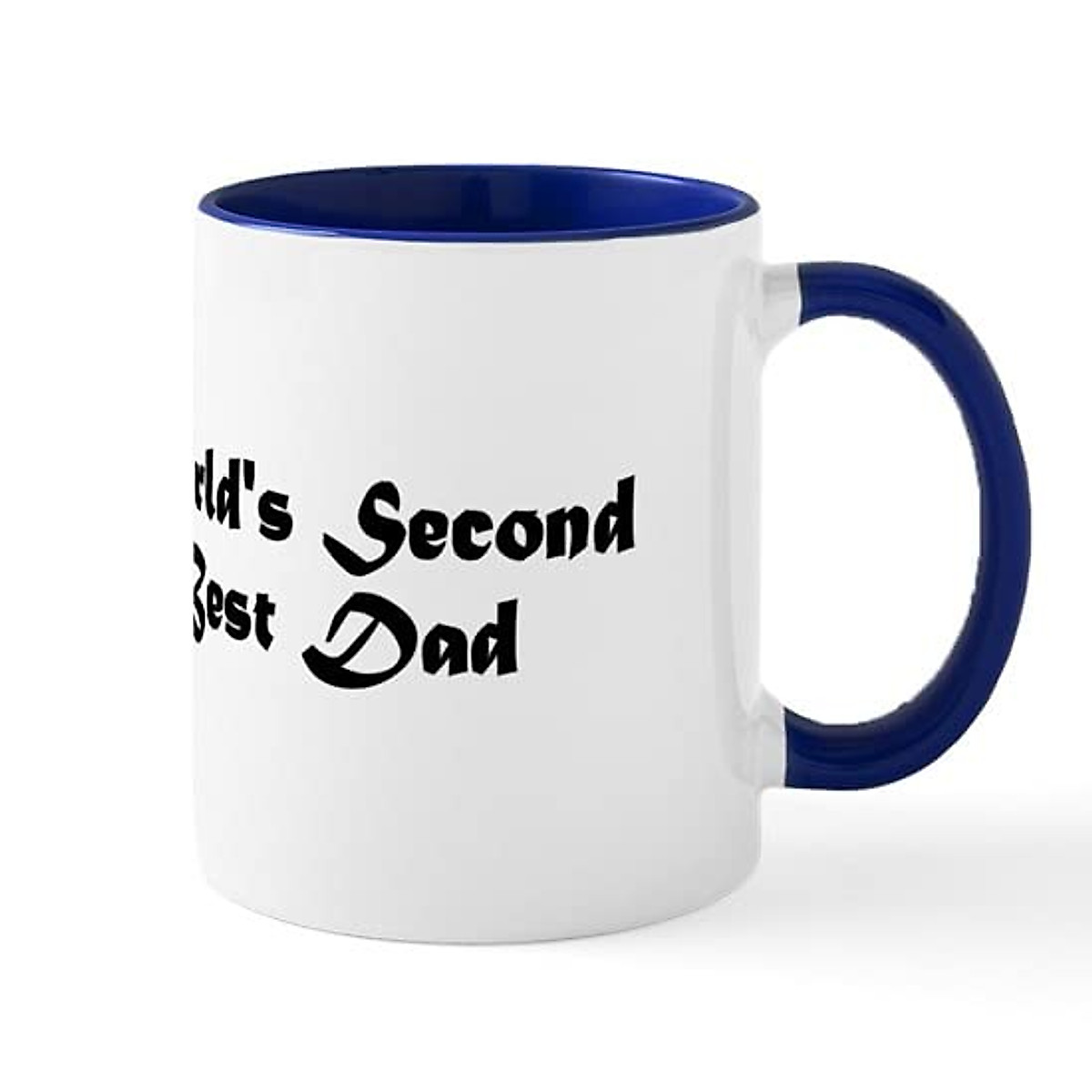 CafePress World's Second Best Dad Mug Ceramic Coffee Mug, Tea Cup 11 oz