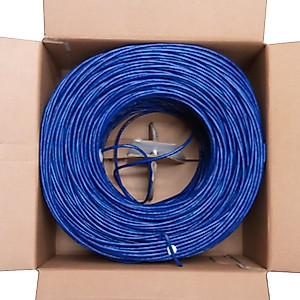 Cat5e 1000ft UTP Solid Blue