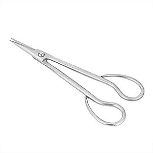 A sixx Stainless Steel Scissors,Bonsai Scissors Bonsai Shear Long Handle Scissors 185mm Japanese Bonsai Garden Tool Starter Kit Tian Bonsai Tools