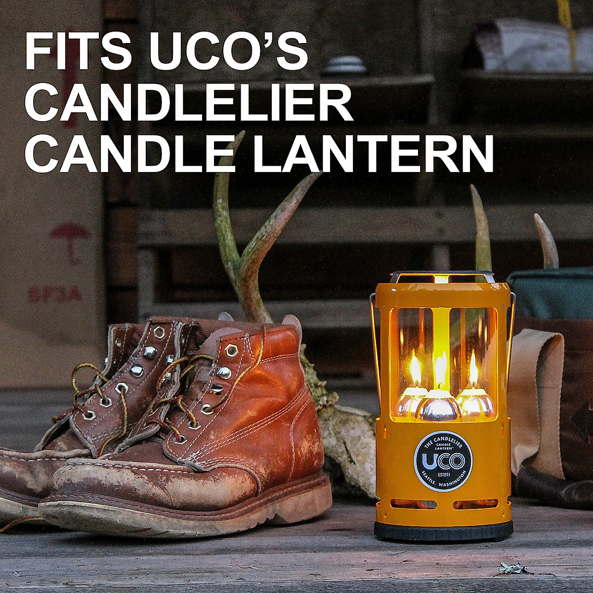 Industrial Revolution UCO 9-Hour Citronella Candles, 3-Pack for Candle Lanterns