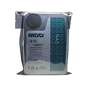 MDD (MD16TSATA25672NAS) 16TB 7200 RPM 256MB Cache SATA 6.0Gb/s 3.5" Internal NAS Hard Drive - 5 Years Warranty