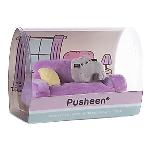 GUND Pusheen at Home with Pink Couch Plush Collector Set of 2