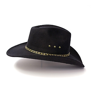 Western Express Felt Finish Cowboy Hat - Pinch Front Style with Gold Band | Cowboy & Cowgirl Hats for Men & Women