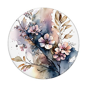 Colorful Flower Garden Botanical Watercolor Blossom Floral PopSockets Swappable PopGrip