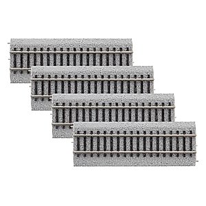 Lionel HO Gauge Track, 5" Straight MagneLock, 4-Pack