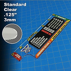 LITKO Gauge Set | Compatible with Warhammer 40K 10th Edition | Movement | Shooting | Fight | Close Combat | WH40K Templates (6-inch Combat Gauge)