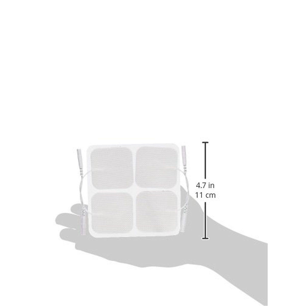 Dr. Frederick's Original 2"x2" Reusable Self-Adhesive TENS Unit Electrodes - 44 Pack - Heavy Gauge Leads - Pre-gelled for Multiple Uses - TENS - FES - NMES (2x2 Inches)