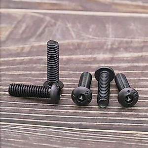 5/16-18 x 2" (10 pcs) Button Head Socket Cap Screws Bolts Alloy Steel 10.9 Grade, Black Oxide Finish, Full Machine Thread