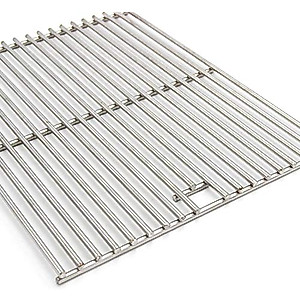 Hongso 17 3/8" Solid 304 Cooking Grill Grid Grate for Home Depot Nexgrill 720-0830H, Charbroil 466446015, 463241113, 463446017, 466446015, 466446115, Master Forge 1010037 Gas Grills, 2 Pack, SC1712