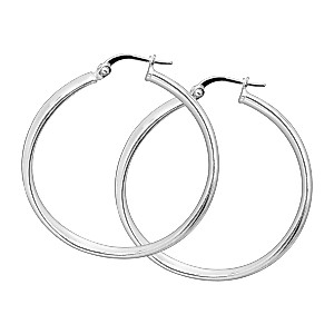 Silpada 'Porto Ferro' Twisted Criss-Cross Hoop Earrings in Sterling Silver, 30 mm