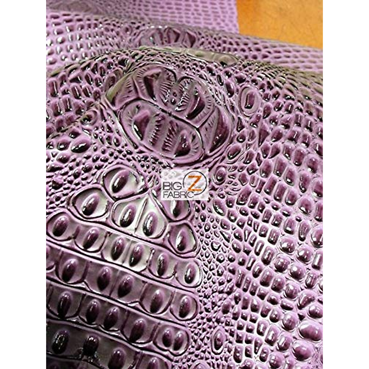 DuroLast™ Florida Gator 3D Embossed Vinyl Fabric by The Yard 2 Tone 3D Crocodile DIY Upholstery Accessories Apparel (Honey Caramel)