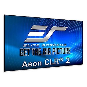 Elite Screens Aeon CLR2 Series, 16:9, Edge Free Ceiling and Ambient Light Rejecting Fixed Frame Projector Screen for Ultra-Short Throw Projectors Fixed Frame (103" Diagonal, 16:9)