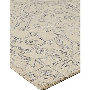 Feizy Rugs - Belfort Collection, Transitional Floral Area Rug - Gray/Ivory 8' x 10'