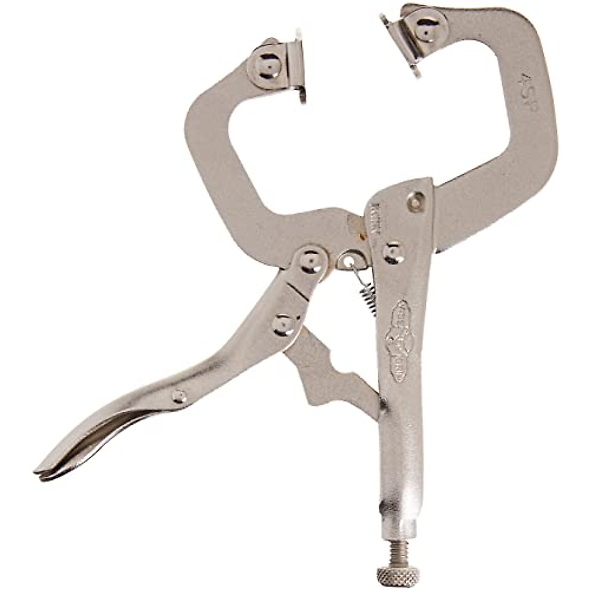 IRWIN VISE-GRIP C Clamp, Locking with Swivel Pads, 4-inch (165)