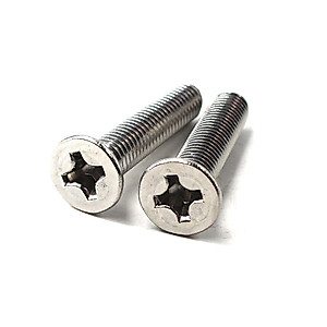 M8x40 Phillips Screws 304 Stainless Steel Flat Head Machine Screws Countersunk Screw (Pack of 20)