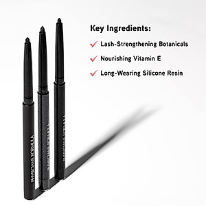 Physicians Formula Eye Booster Gel Black Eyeliner Set of 3, Shimmer, Satin, Matte, Water-Resistant, Smudge Resistant, Lasts All Day
