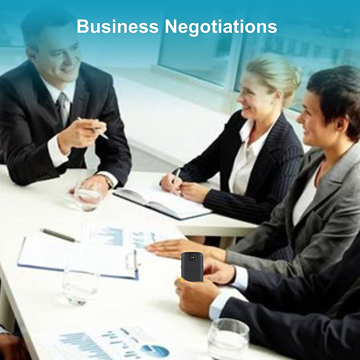 Language Voice Translator Device Portable Smart Translator Two Way Online 138 Languages Real Time - Black