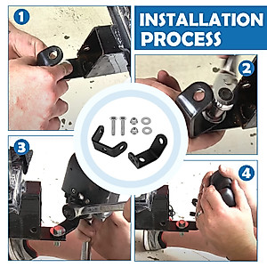 E-cowlboy for BoatBuckle G2 Universal Strap Mounting Bracket Kit #F14254 Retractable Transom Straps Mounting Bracket Kit for Boat Trailers 3-Sided Brackets