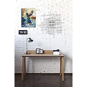 Kobe Bryant Wall Art Basketball Player Canvas Wall Art Painting Sports Posters Artwork Home Decor for Basketball Fan Memorabilia Gifts Living Room Bedroom Boy Girl Gifts Decoration Wall Art