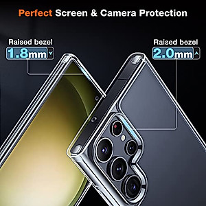 LK for Samsung Galaxy S23 Ultra Case, [Military Grade Drop Protection] [Not Yellowing] Matte-Finish, Shockproof, Anti-Scratch Protective Case for S23 Ultra 5G, Matte Clear