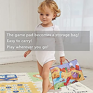 WenToyce Cute Dinosaur Cars Toys with Play Mat Storage Bag for Infant Babies, 4 Dino Vehicle Early Educational Infant Toys, Birthday Gift for Toddler 1 Year Old Boys Girls