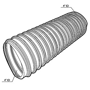 Clear Flexible Hose - 1 foot x 4" Diameter