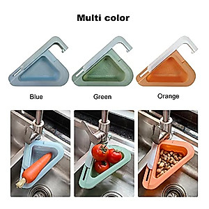 2 Pack Stretchable Kitchen Sink Drain Basket,Extending Kitchen Sink Strainer Basket for Faucet, Swan Triangle Sink Drain Basket for Kitchen Sink