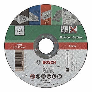 Bosch DIY Trennscheibe Multi Construction für Winkelschleifer (Ø 125 mm, gerade, ACS 60 V BF)