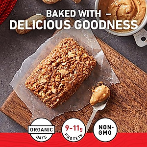 Clif Bar - Crunchy Peanut Butter - Made with Organic Oats - 11g Protein - Non-GMO - Plant Based - Energy Bars - 2.4 oz. (18 Pack)