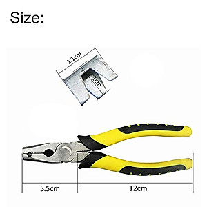 Cage Install Tool, Animal Cages Buckles Cage Buckle Clips(300 x Hog Rings)