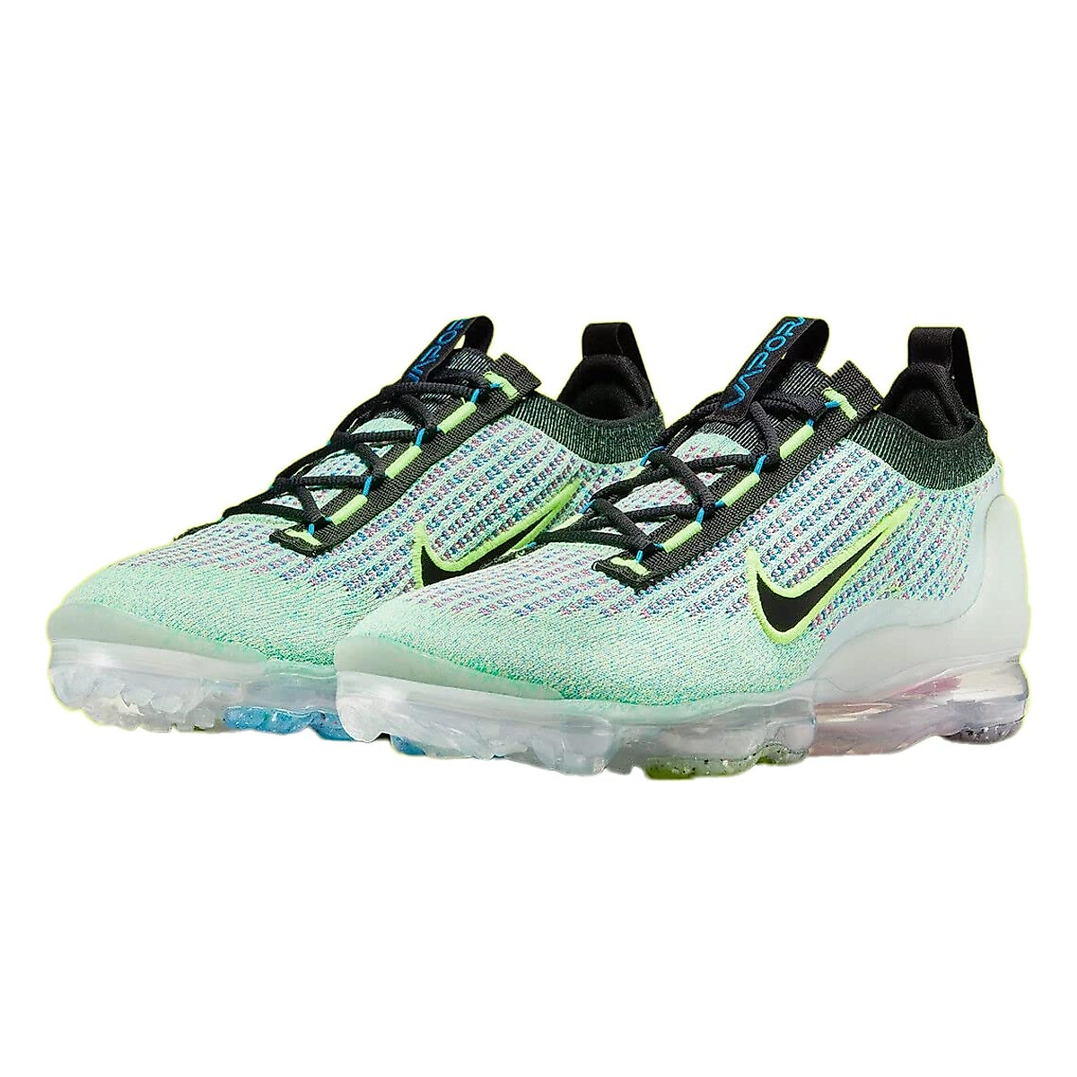 Nike Men's Air Vapormax 2021 FK NN Volt/Black-Photo Blue (DX3368 700) - 11