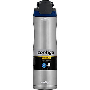 Contigo Steel Water Bottle, 24 oz, SS Monaco