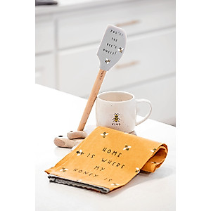 Karma Bee Tea Towel - 100% Cotton Hand Towels for The Kitchen - Modern Home Decor - Dark Yellow 28.00" x 20.00"