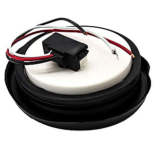 MCRESOAR 4Pcs 4 Inch Round Led Trailer Tail Lights Red 12 LED Waterproof Brake Stop Turn Tail Marker Lights Sealed Flush Mount for Truck Trailer RV Grommet and Plug Included