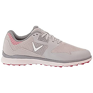 Callaway Men's Oceanside v2 Golf Shoe, Grey/Red, 10.5 Wide