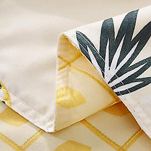 Feelyou Yellow Pineapple Duvet Cover Sets King Size, Cute Tropical Fruit Decor Bedding Set, Ultra Soft Microfiber Comforter Cover with 2 Pillow Shams, Lightweight 3 Pcs Home Bedding Collection,Zipper
