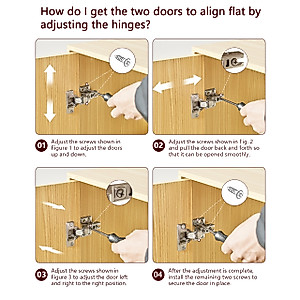 WEENFON Set of 2 Rattan Cabinet, Storage Cabinet with Doors and Shelf, Buffet Cabinet with Metal Bottom Frame, Accent Cabinet, Entryway Cabinet for Kitchen, Natural