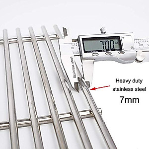 Votenli S5402A (1-Pack) 13 1/4 x 24 inch Stainless Steel Cooking Grill Grates Replacement for Broilmaster P3, Broilmaster D3, Broilmaster G3 Gas Grill Models