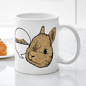 CafePress Rabbit Meh Ceramic Coffee Mug, Tea Cup 11 oz