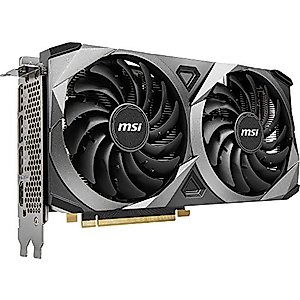 MSI Gaming GeForce RTX 3070 8GB GDRR6 256-Bit HDMI/DP TORX Fan 3.0 Ampere Architecture OC Graphics Card (RTX 3070 Ventus 2X OC), GeForce RTX 3070 Ventus 2X OC