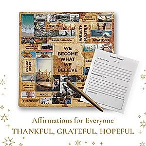 MAGNIFICENT101 2-Pack Vision Board Magnet Set (20x20 in) - Pull Apart & Create a Vision for Your Dream Life in Your Refrigerator | Inspirational Positive Gifts | Quotes for Fridge | Daily Motivation