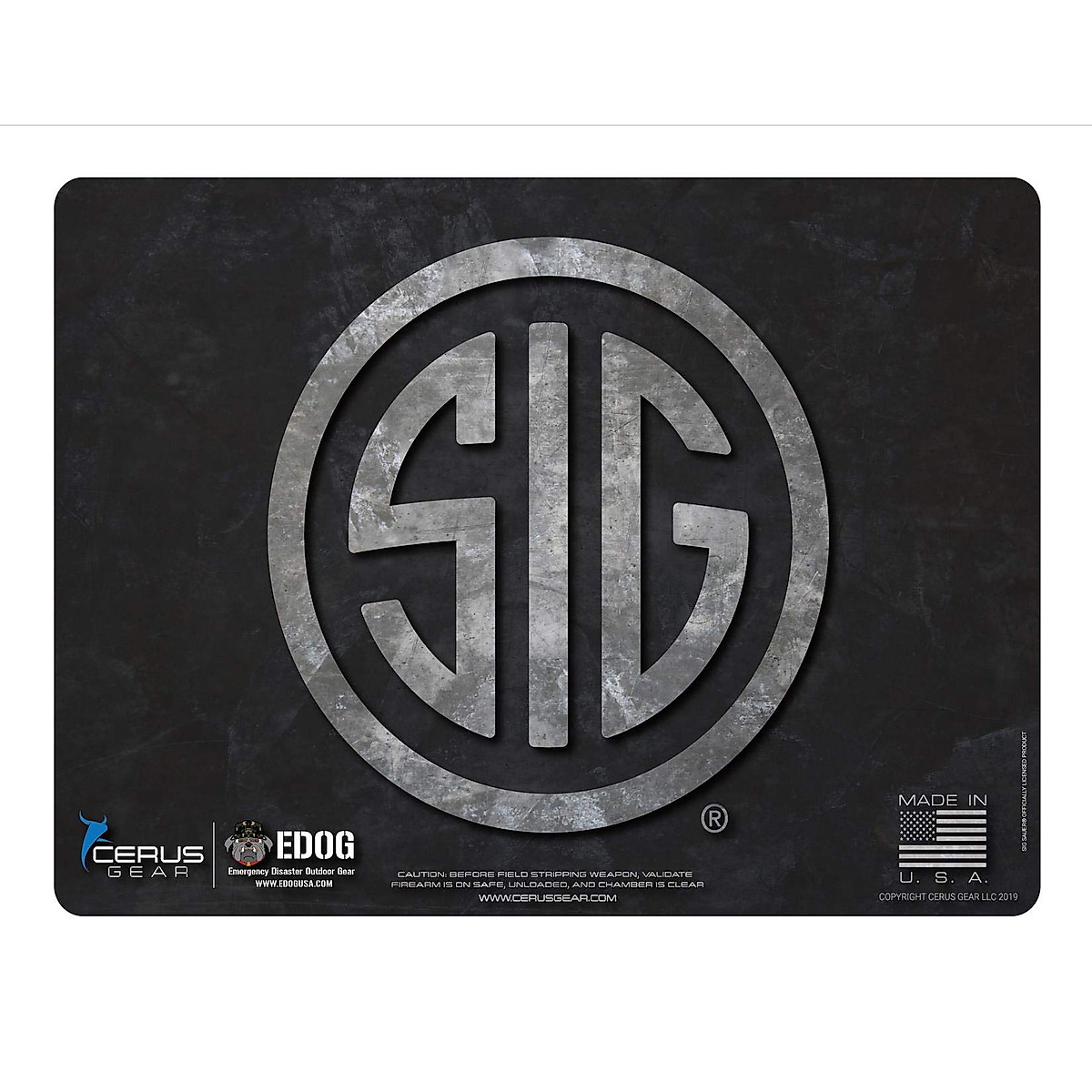 EDOG Range Warrior 27 Pc Gun Cleaning Kit - Compatible with Sig Sauer Pistols - Sig Logo Mat, Range Warrior Universal .22 9mm - .45 Kit & Tac Book Accessories Set