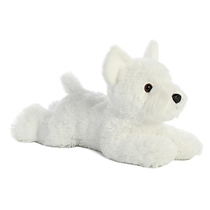Aurora® Adorable Flopsie™ Windsor Westie™ Stuffed Animal - Playful Ease - Timeless Companions - White 12 Inches