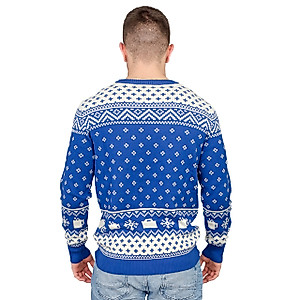 Ripple Junction The Office Dunder Mifflin Blue Ugly Christmas Sweater (XX-Large)