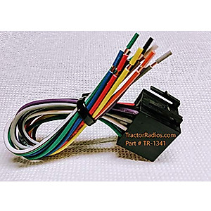 Semi Truck Stereo Male ISO Wiring Harness Radio CD Player in Dash Freightliner Plug Play International Peterbilt Volvo Freightliner Sterling Mack Kenworth