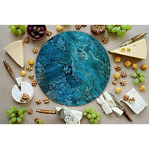 HASTA LA RAIZ | Mexican Handmade Cheese Board covered with resin. Ideal for Charcuterie Platter & Serving Tray. Model: Imperial Jade.