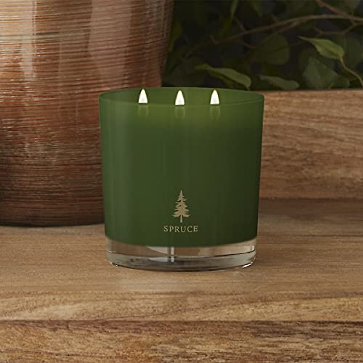 Root Candles Scented Holiday Candles Winter Collection Premium Handcrafted Beeswax Blend Candle, 12-Ounce, Spruce